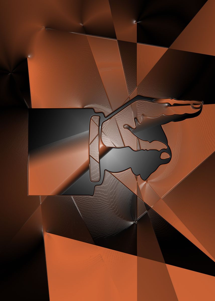 'Orange You' Poster, picture, metal print, paint by Diji Bob | Displate