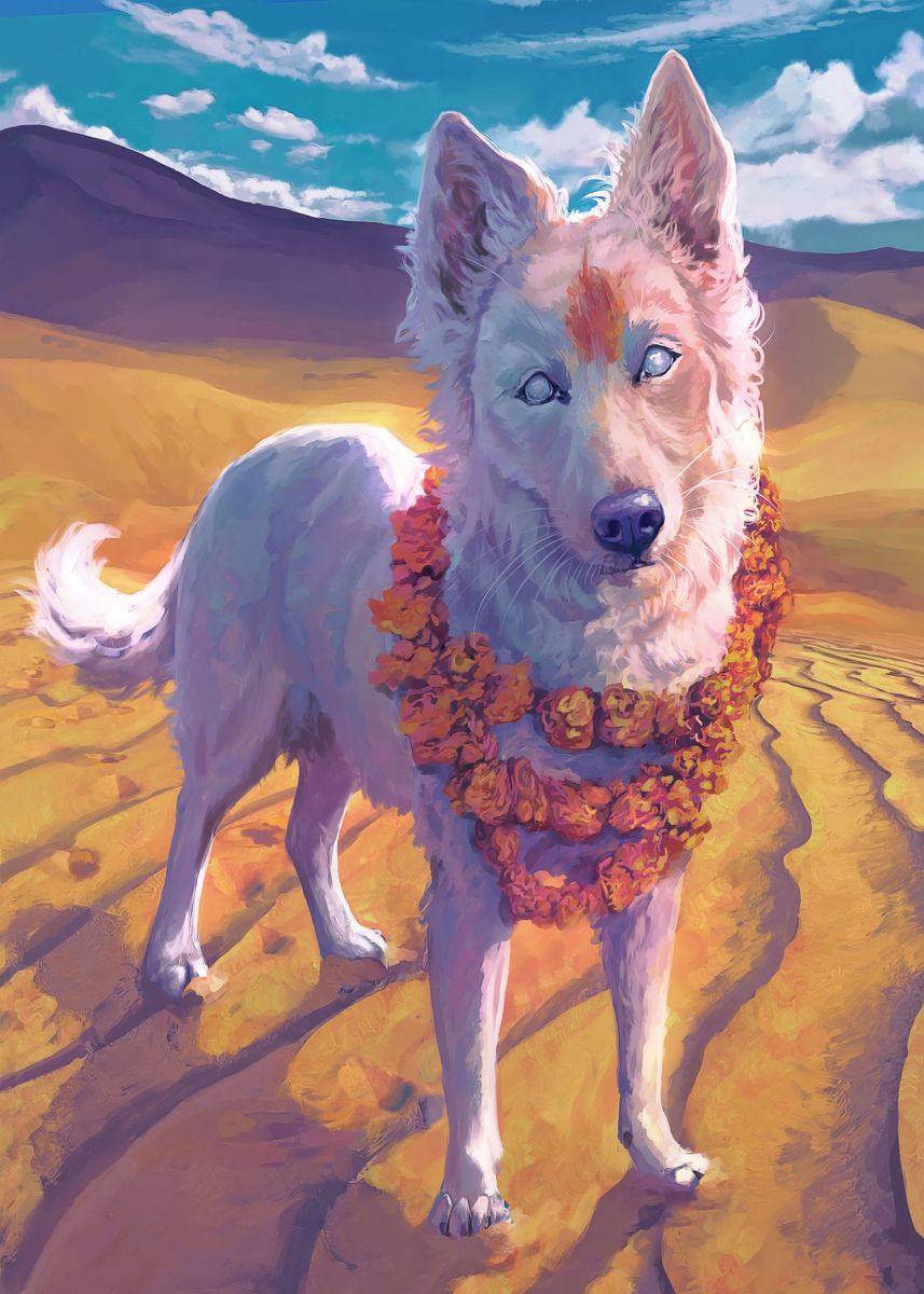 'Sarama' Poster, picture, metal print, paint by Louise Goalby | Displate