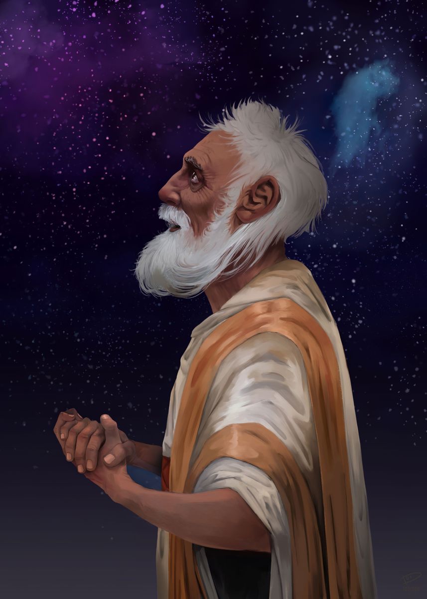 'Abraham ' Poster, picture, metal print, paint by DaKoArt | Displate