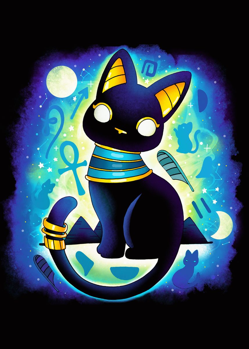 'Bastet' Poster by Valentina Fabbri | Displate