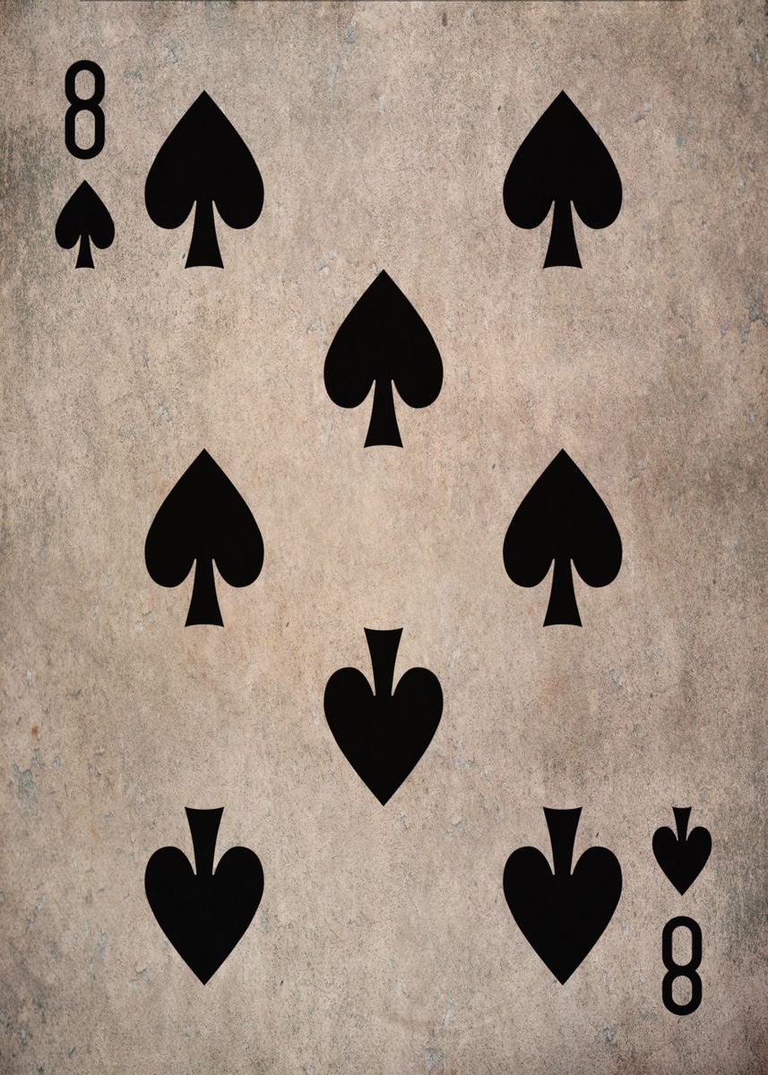 'Eight of Spades' Poster by XandYart | Displate