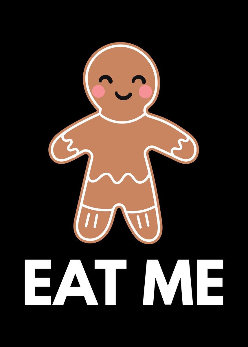 'Cookie eat me' Poster, picture, metal print, paint by DanielSaverio De ...