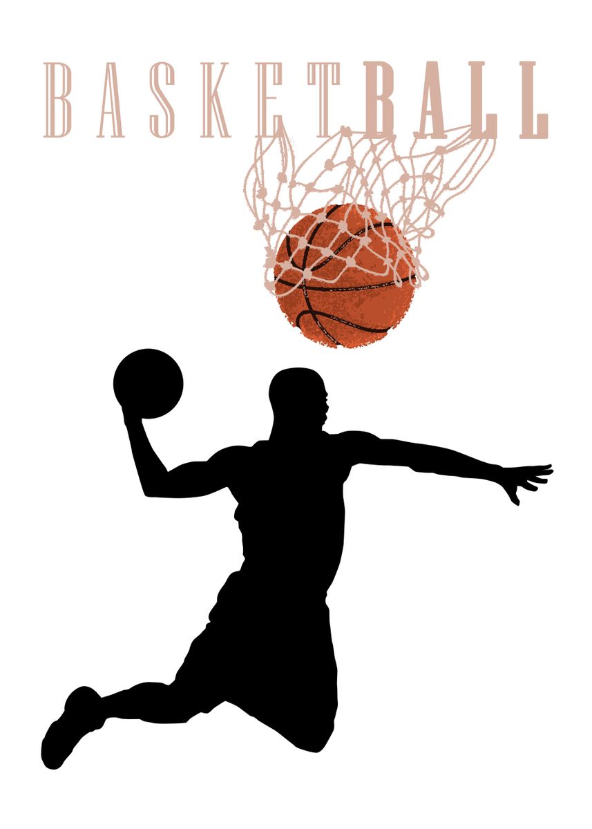 'Basketball Player' Poster by EPL Retro | Displate