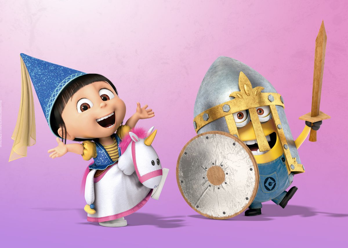 'Agnes with Minion' Poster by Minions | Displate