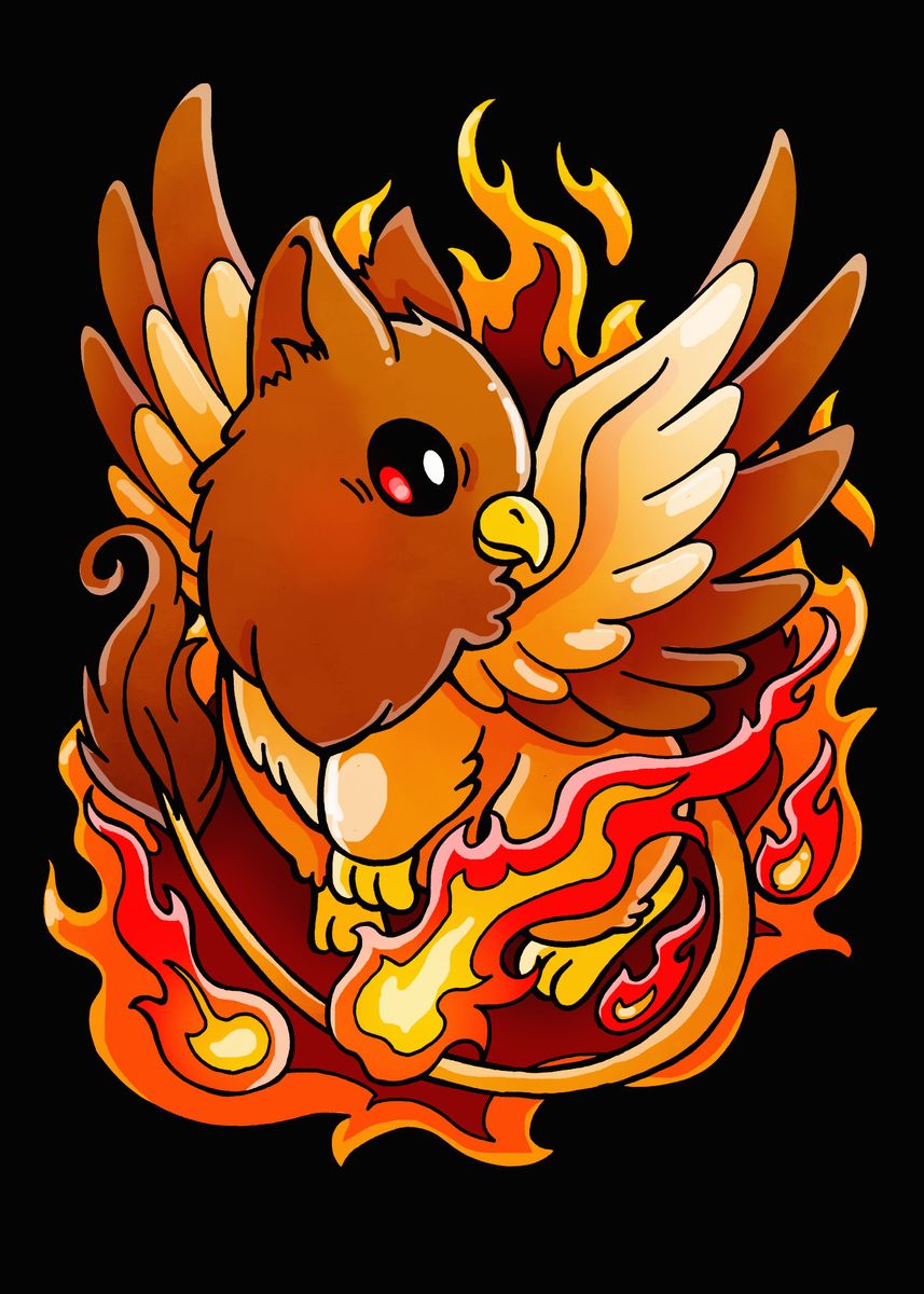 'Fire Griffin' Poster, picture, metal print, paint by Valentina Fabbri ...