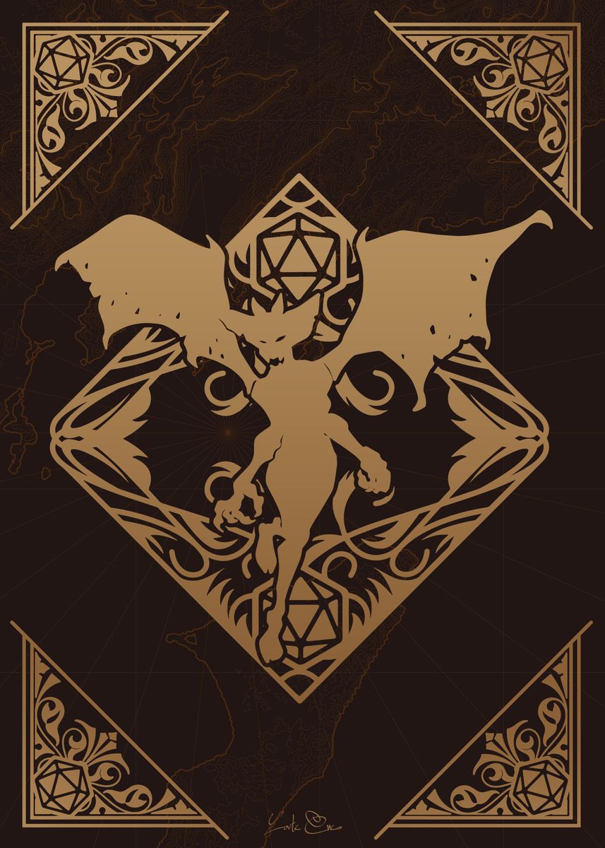 'Devil monster RPG game' Poster, picture, metal print, paint by ...