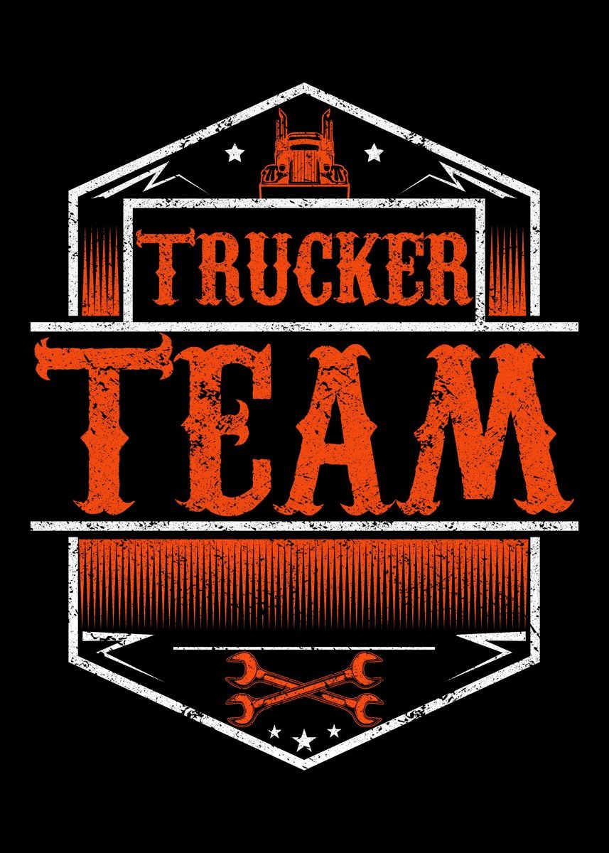 'Truck Driver Trucking' Poster by CrazySquirrel | Displate