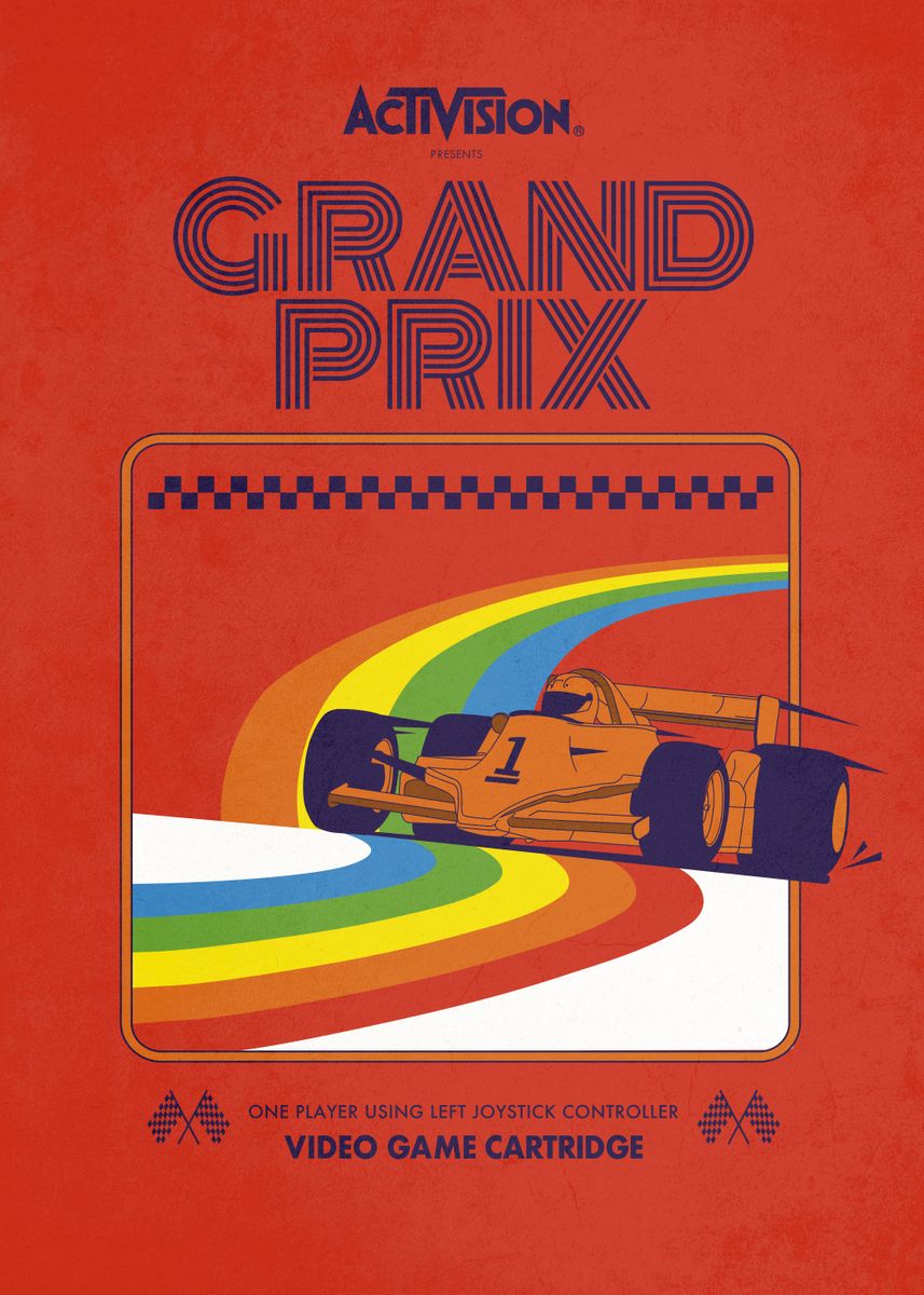 'Grand Prix' Poster, picture, metal print, paint by Activision Classic ...
