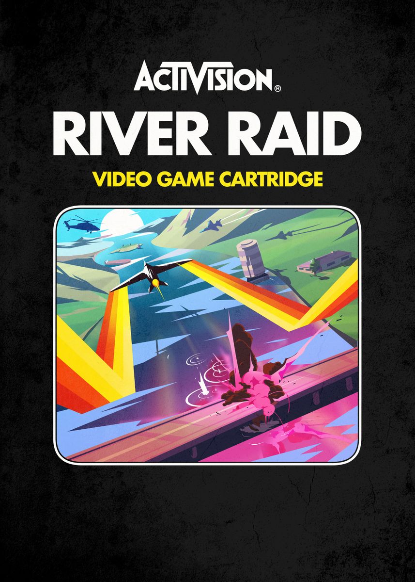 'River Raid' Poster, picture, metal print, paint by Activision Classic ...
