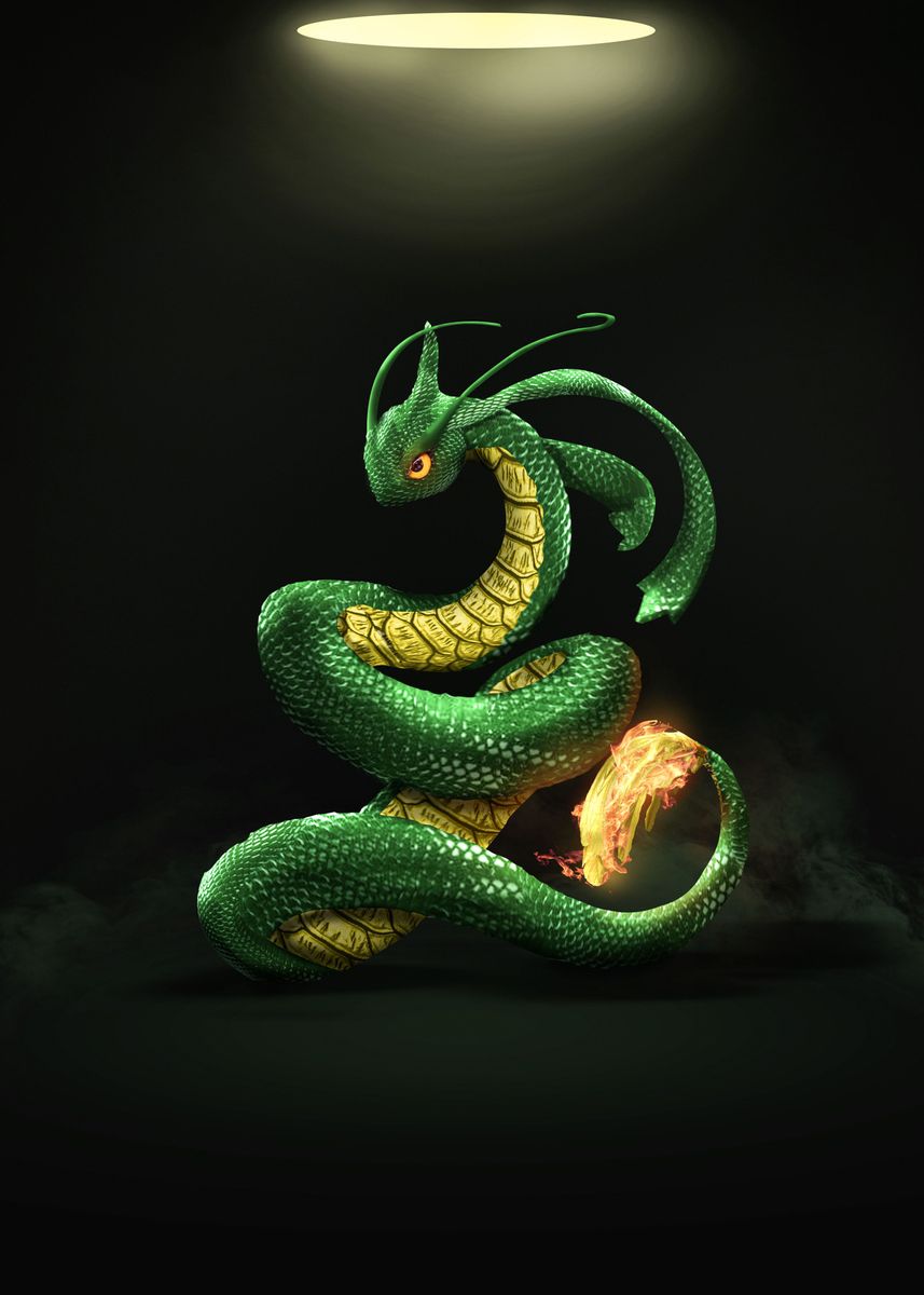 'Drago the Dragon' Poster, picture, metal print, paint by Dumindu ...