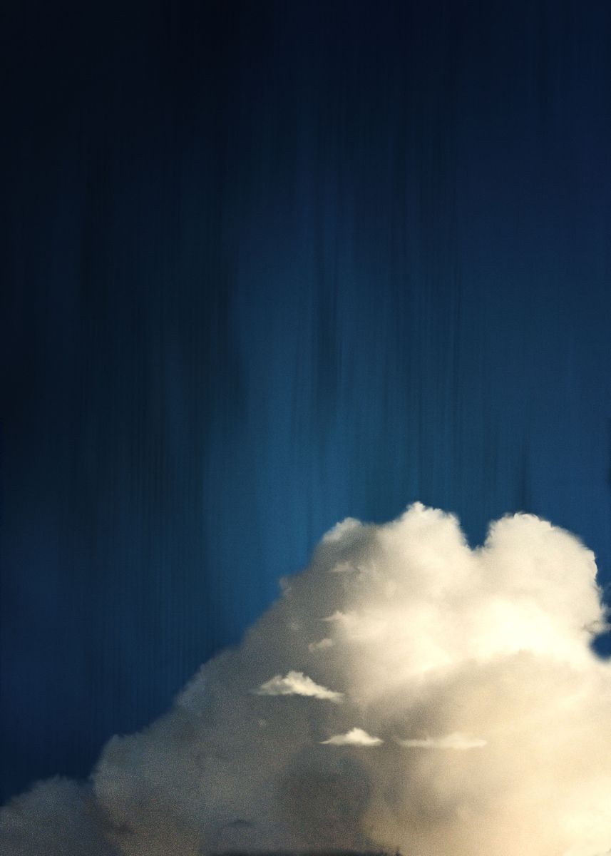 'Simple Clouds' Poster, picture, metal print, paint by NAKU | Displate