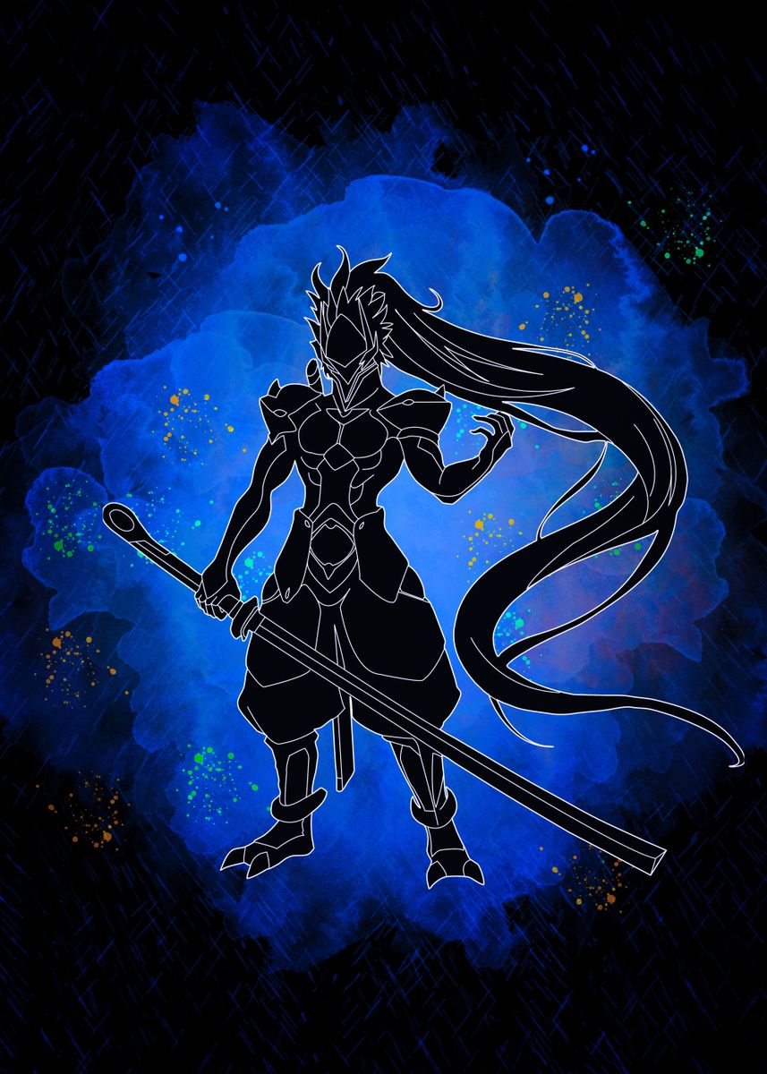 'Hakumen BlazBlue ' Poster, picture, metal print, paint by Coral ...