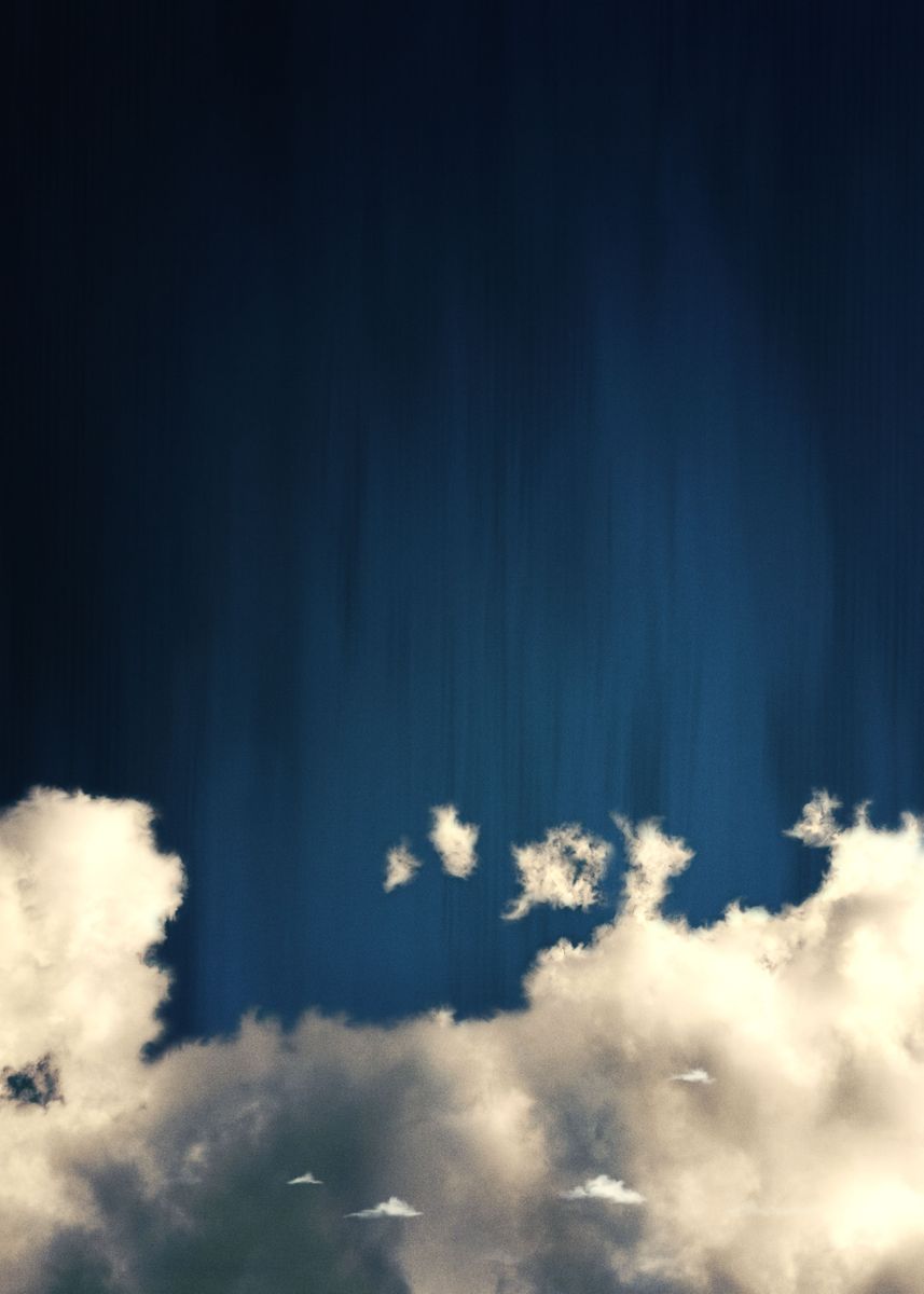 'Simple Clouds' Poster, picture, metal print, paint by NAKU | Displate