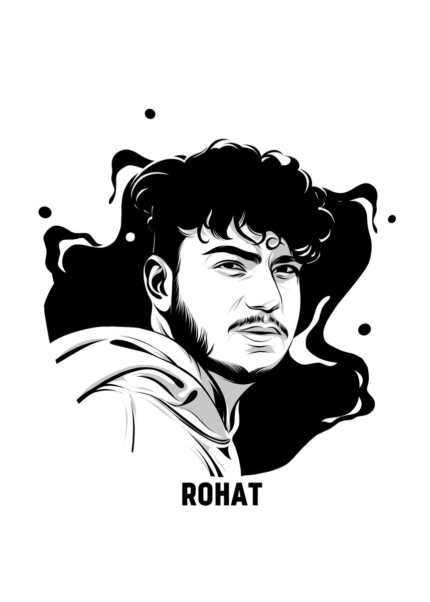 'Rohat' Poster, picture, metal print, paint by Muh Aslan | Displate