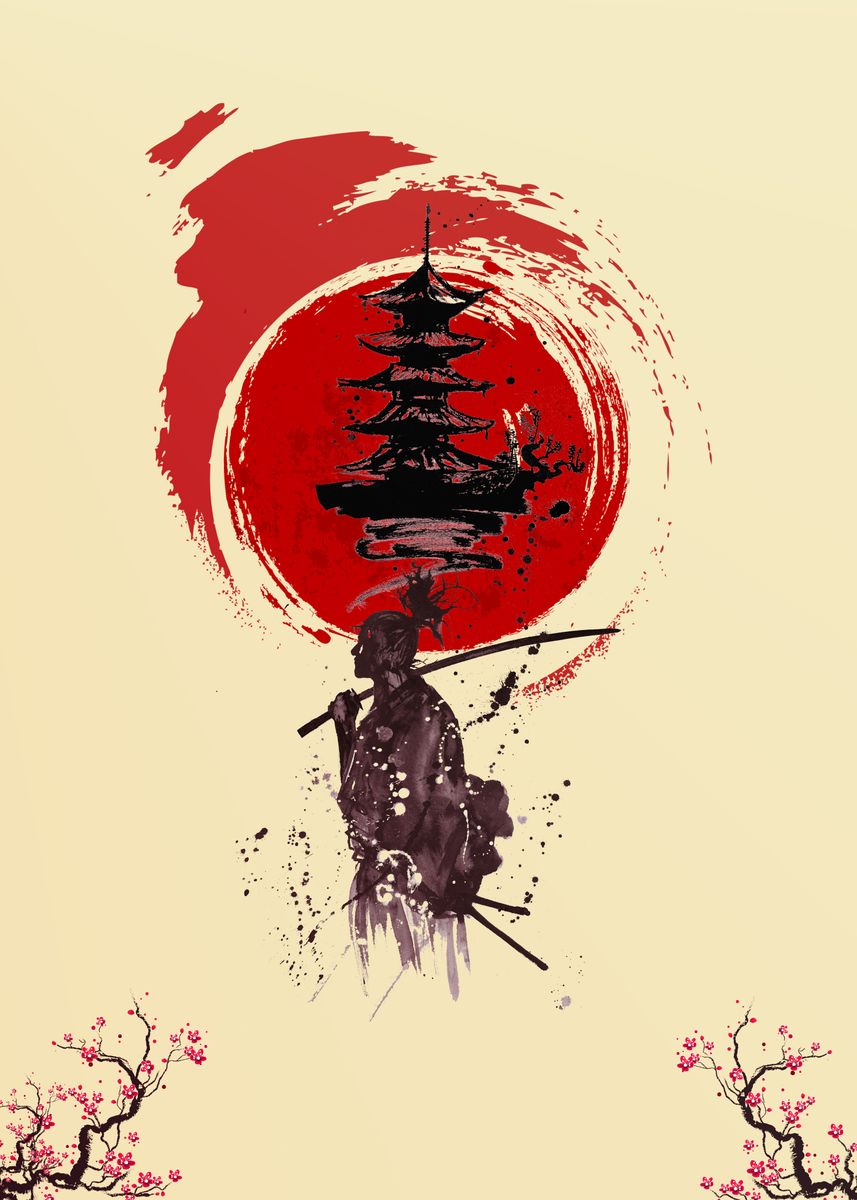 'samurai japanese ' Poster, picture, metal print, paint by ainunnaim 97 ...