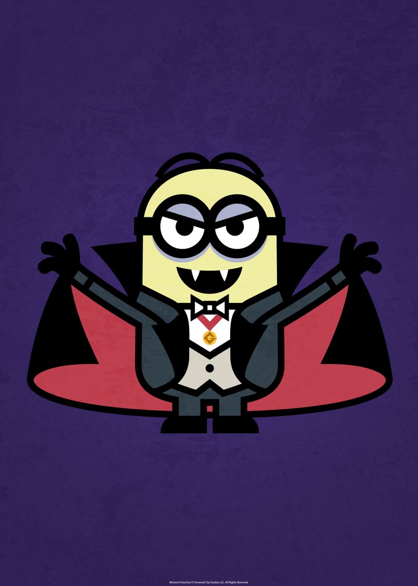 'Vampiric Minion' Poster, picture, metal print, paint by Minions | Displate
