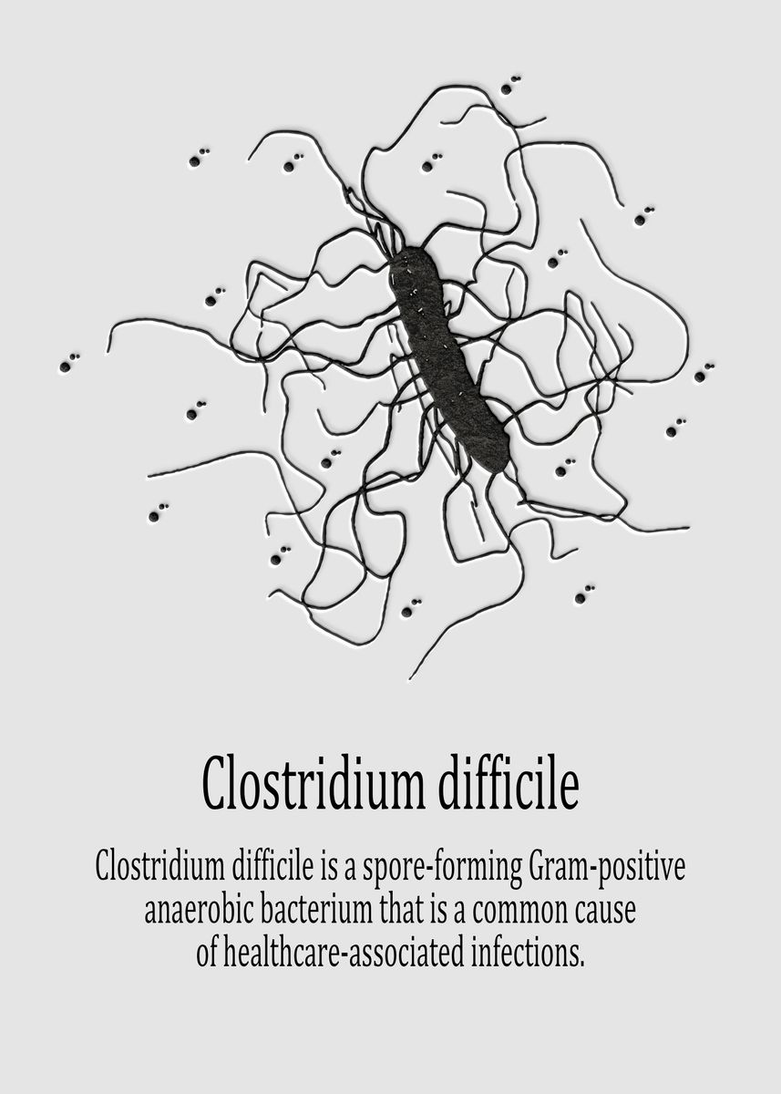 'Clostridium difficile' Poster by Clayborne Frank | Displate