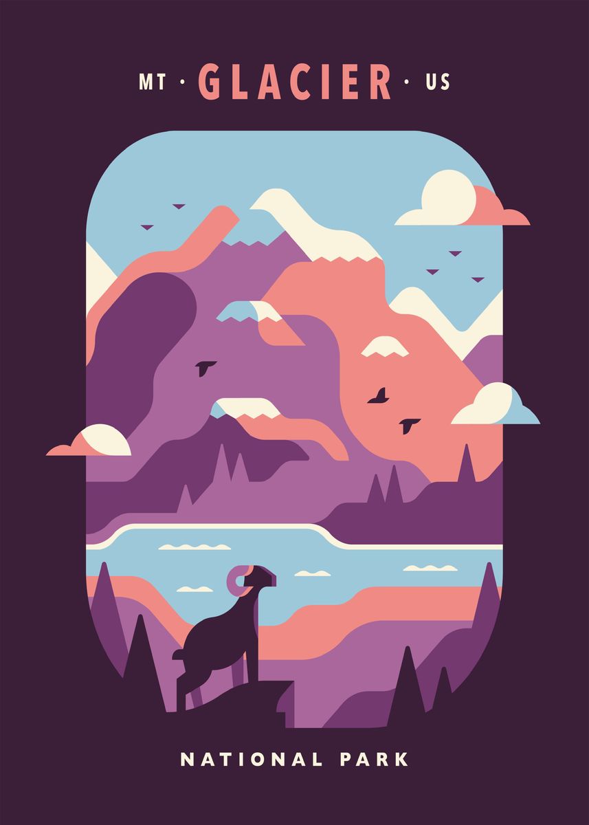 'Glacier' Poster by Friendly GROUP | Displate