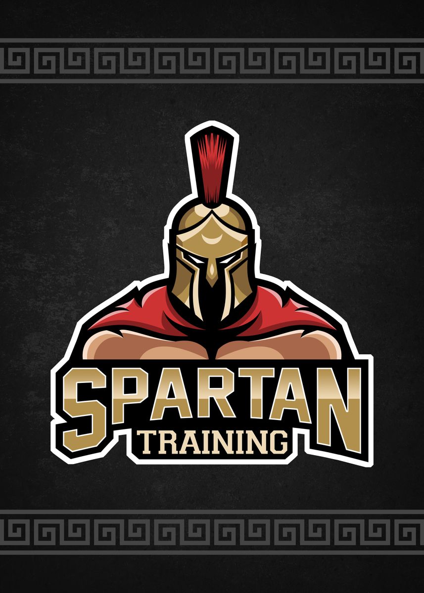 'Spartan Training Fitness' Poster, picture, metal print, paint by ...