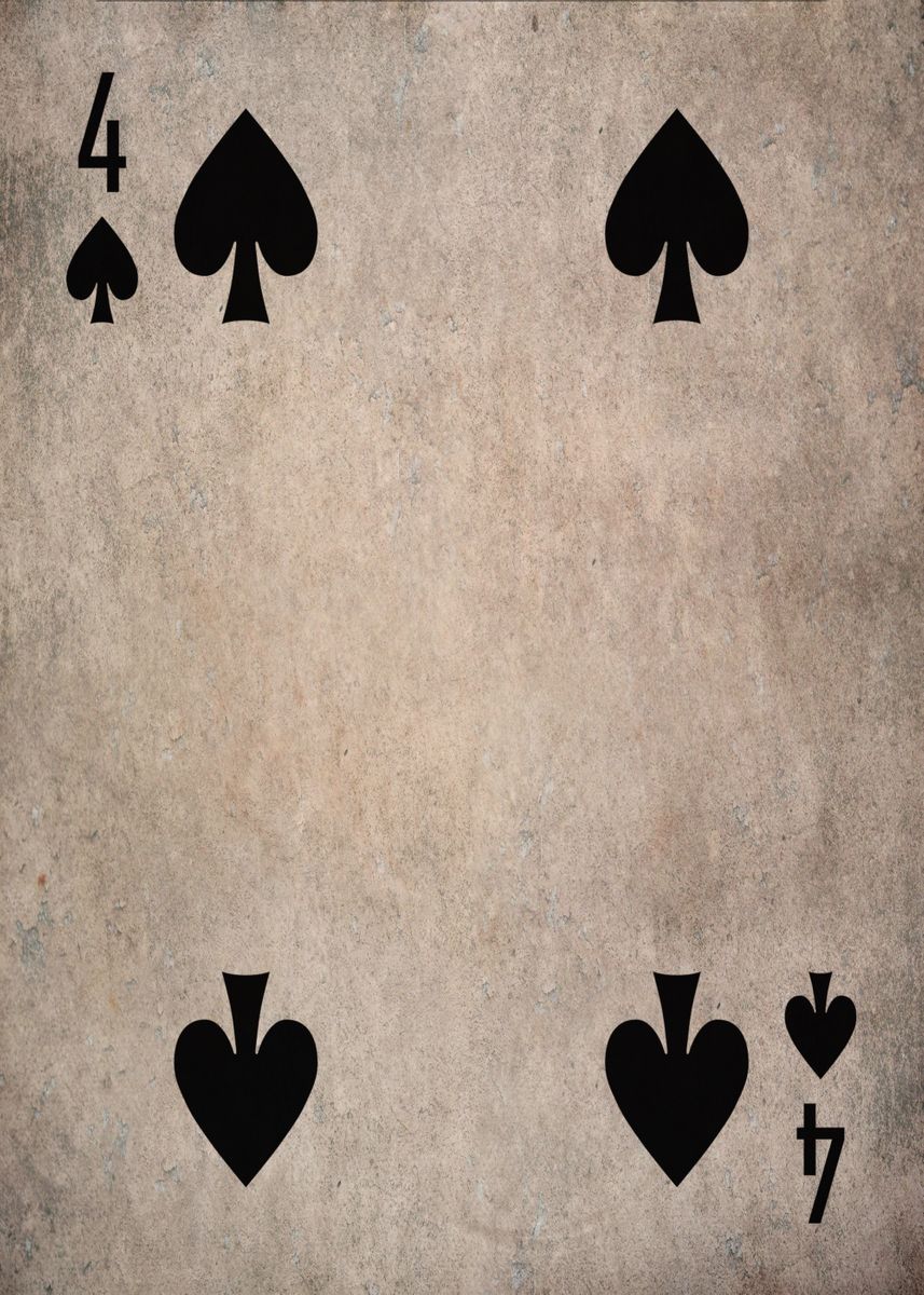 'Four of spades' Poster by XandYart | Displate