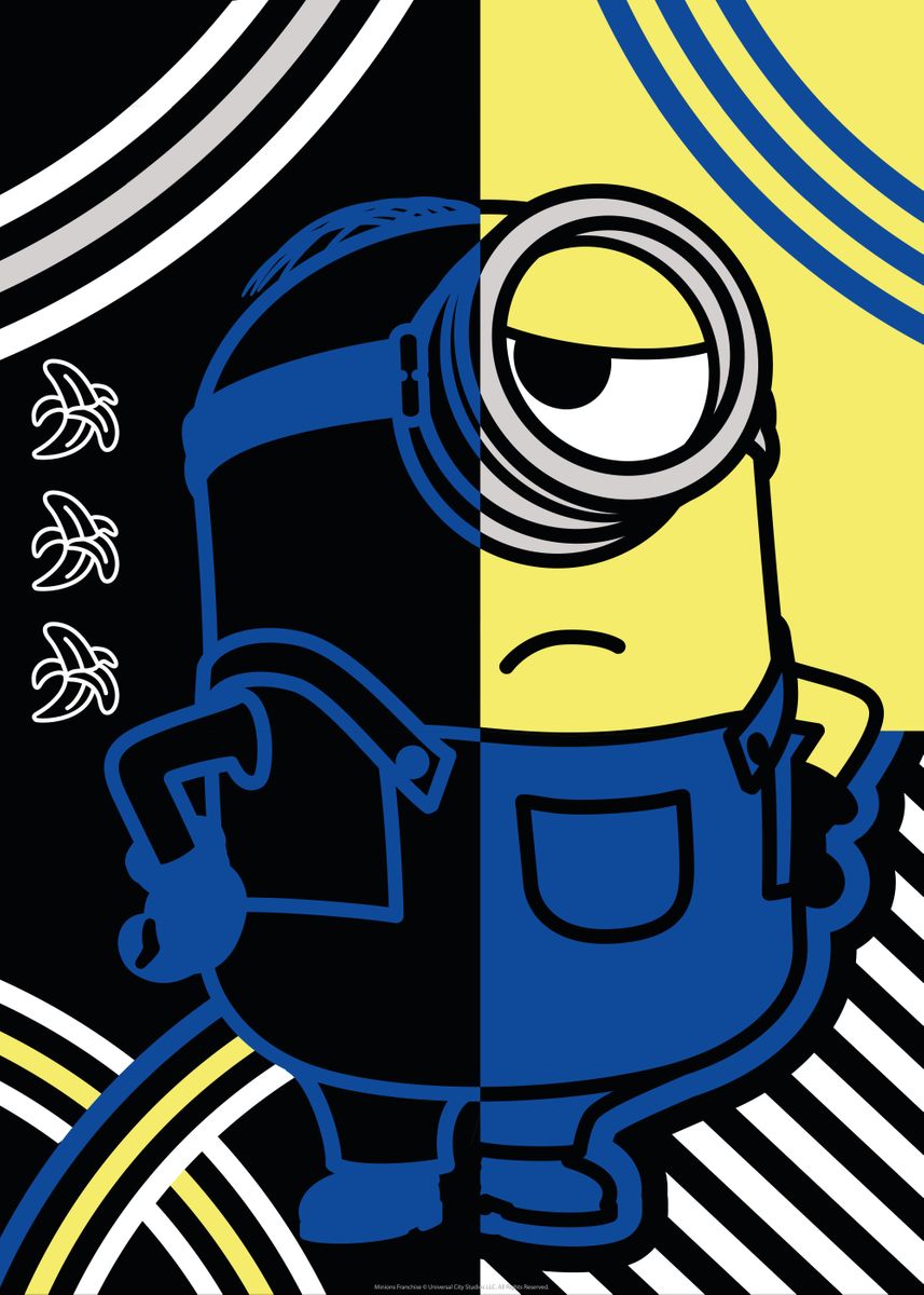 'Dark side of the Minion' Poster, picture, metal print, paint by ...