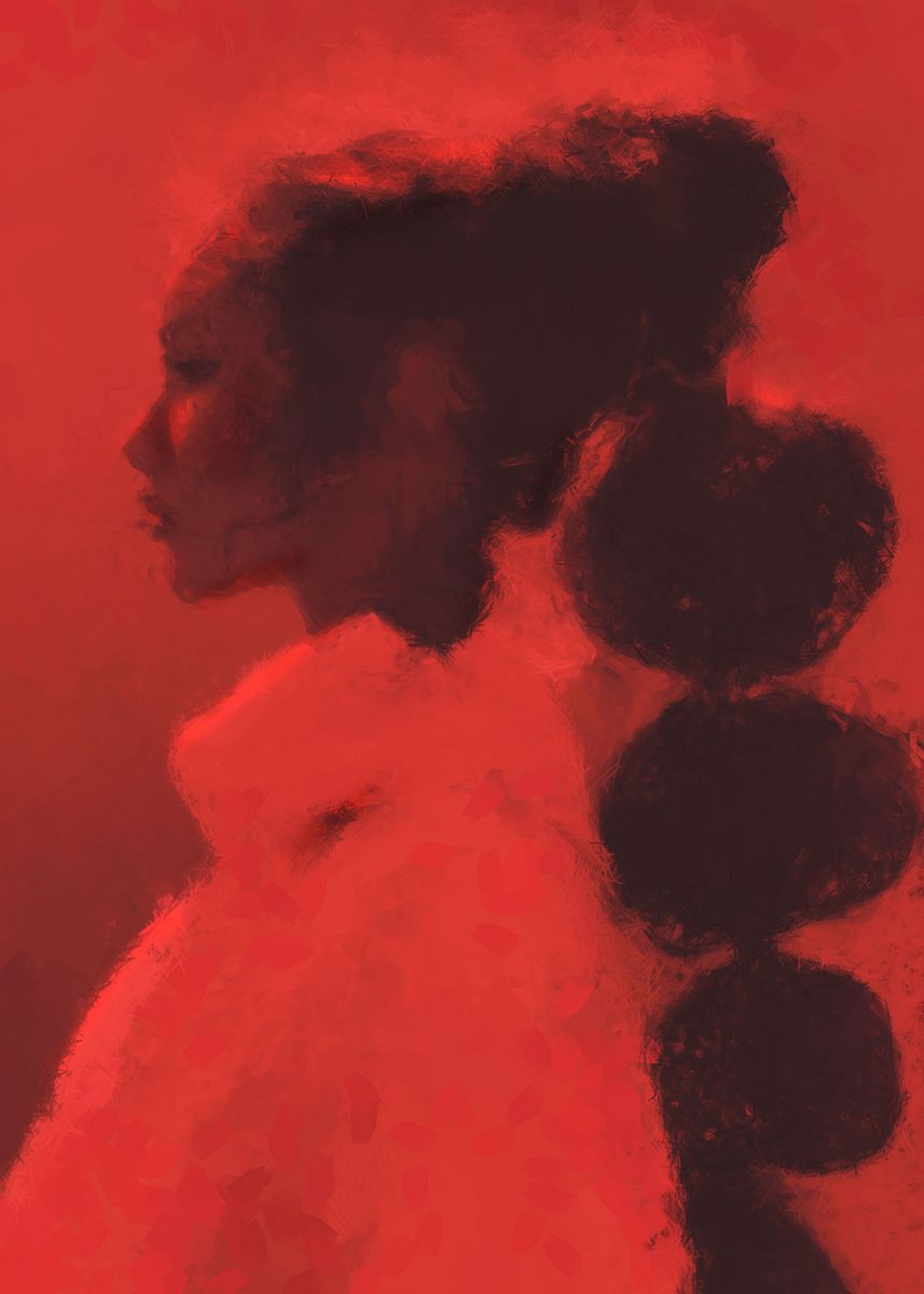 'Monochromatic red' Poster by Vetala | Displate