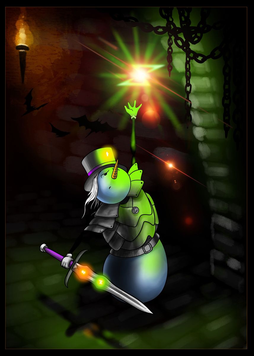 'The Snowwitcher of Knoff' Poster, picture, metal print, paint by The ...