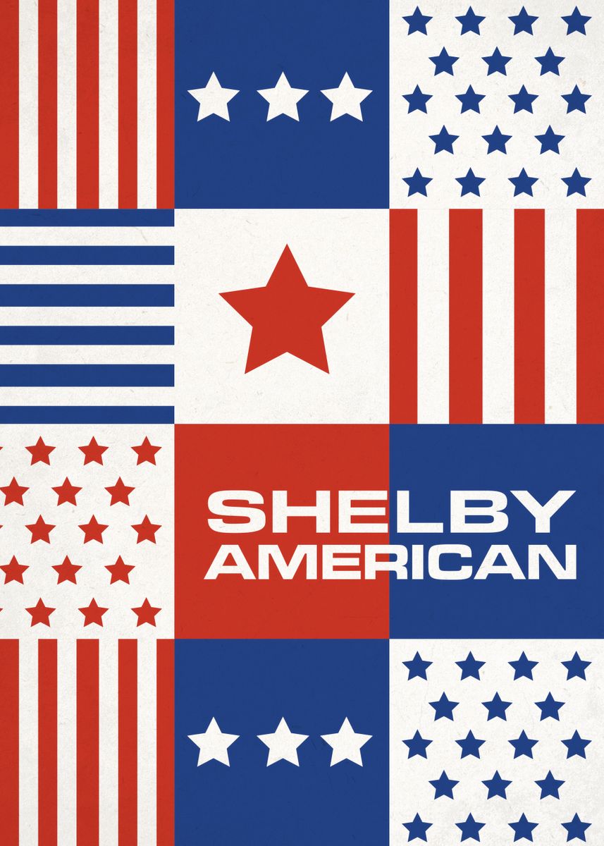 'USA Stars' Poster, picture, metal print, paint by Carroll Shelby ...