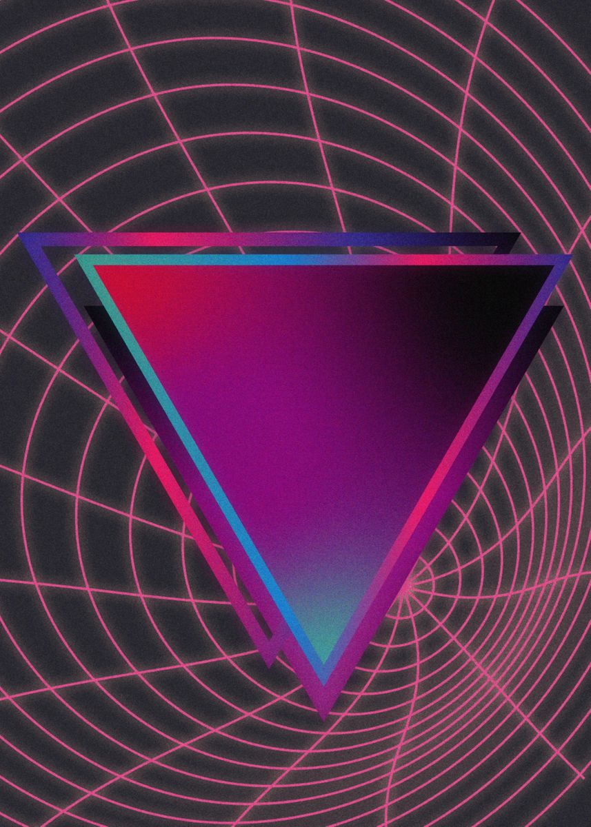 'Vaporwave Trip' Poster by Simon Clement | Displate