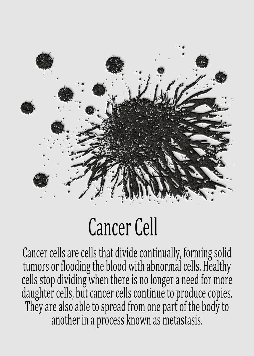 'Cancer Cell' Poster, picture, metal print, paint by Clayborne Frank ...