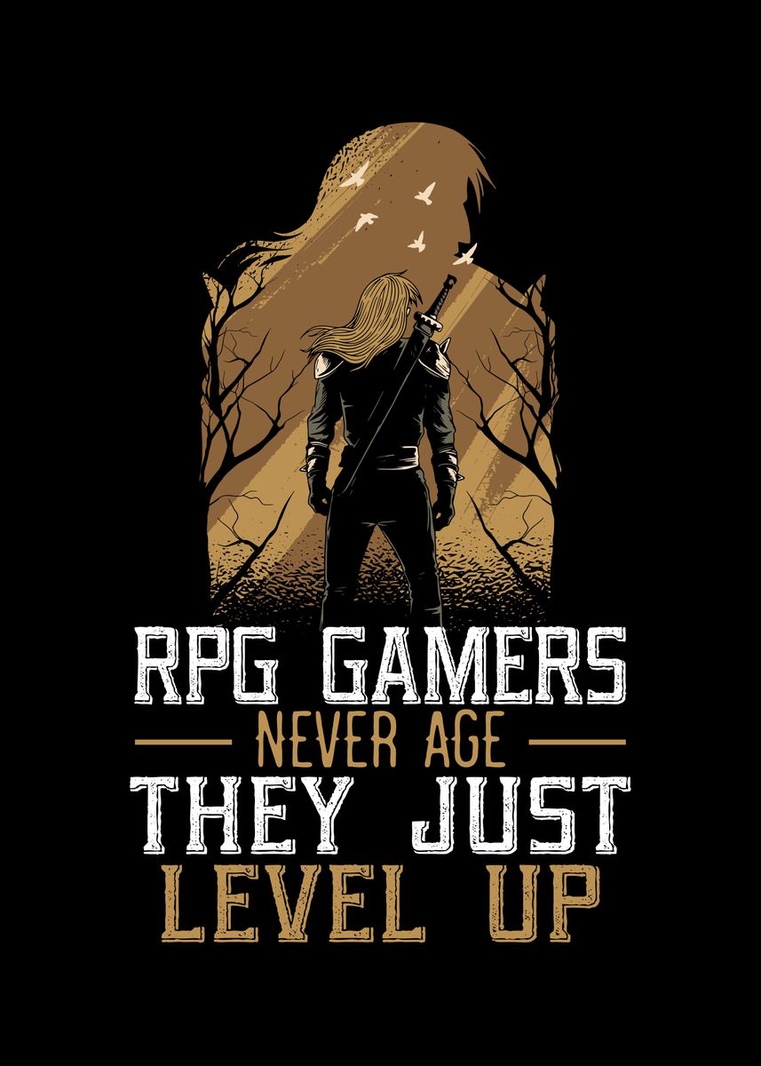 'RPG Game' Poster, picture, metal print, paint by NAO | Displate