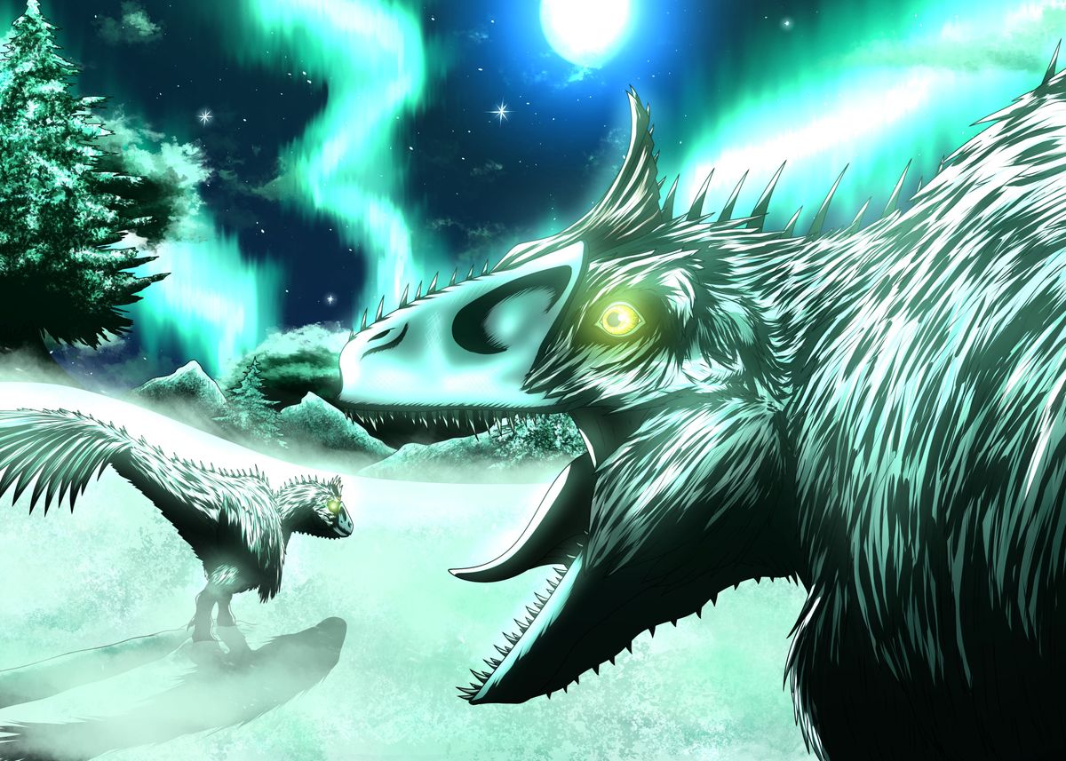 'Cryolophosaurus Ellioti' Poster by Ryo | Displate