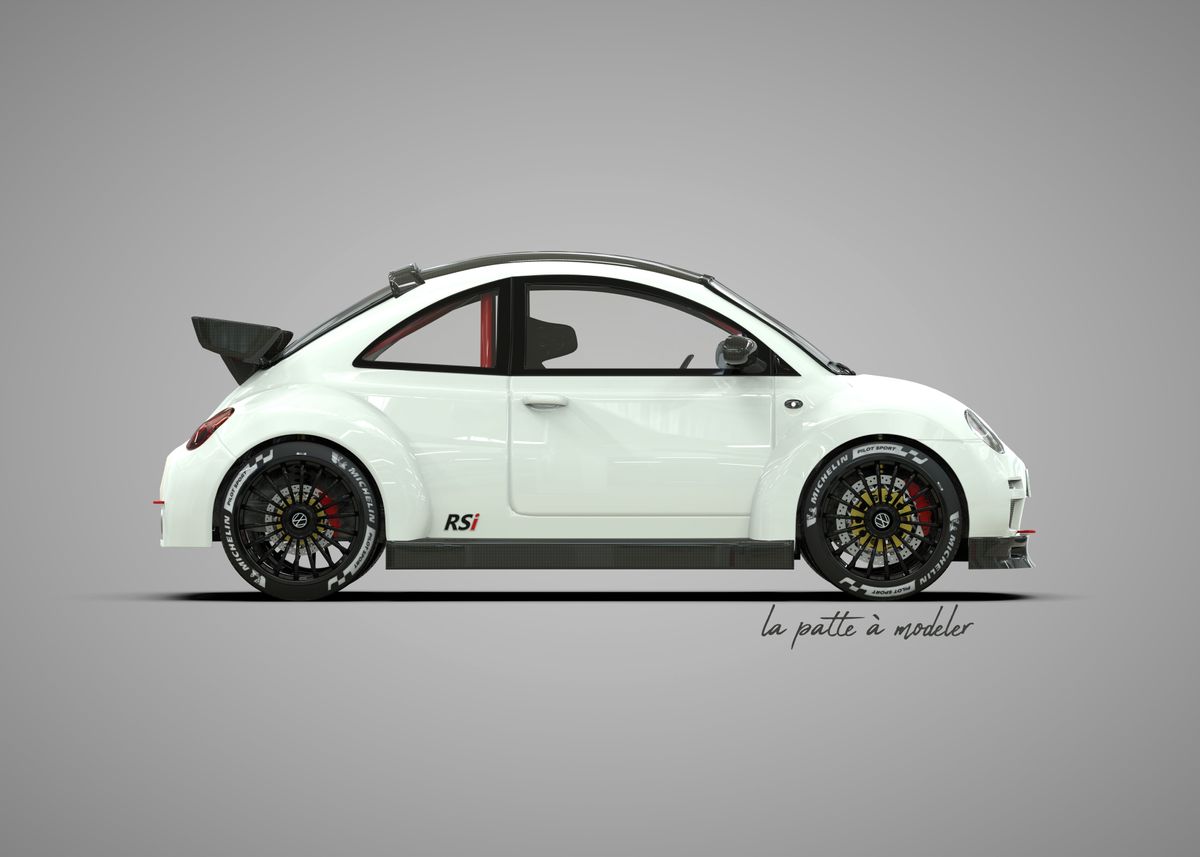 'Vw New Beetle RSi' Poster by LAPATTEAMODELER | Displate