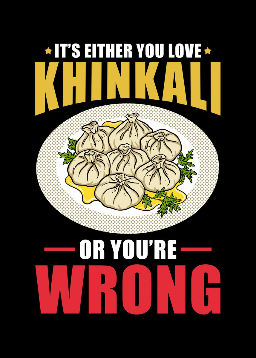 'Khinkali' Poster by schmugo | Displate