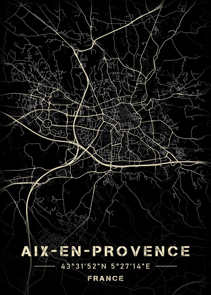 'Aix en provence' Poster, picture, metal print, paint by Jerhus | Displate