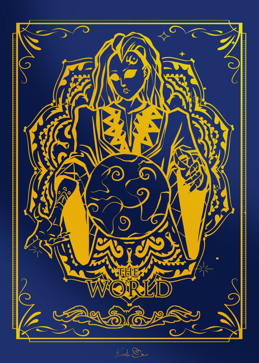 'Tarot Deck The WORLD' Poster by LouteCrea | Displate