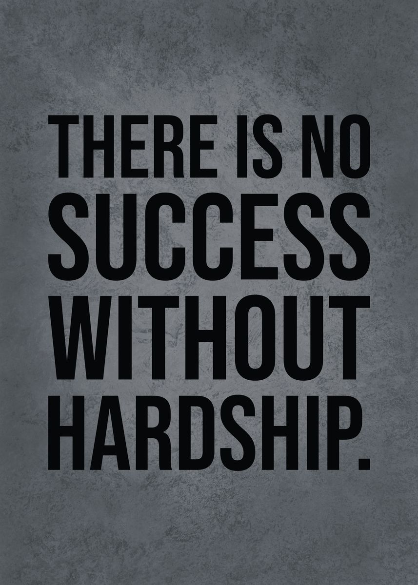 'Success vs Hardship' Poster, picture, metal print, paint by CHAN ...