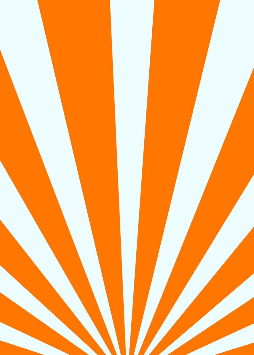 'Retro Sun Rays Pattern 08' Poster, picture, metal print, paint by ...