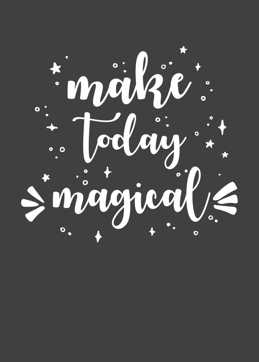 'We all have Magic inside' Poster, picture, metal print, paint by ...