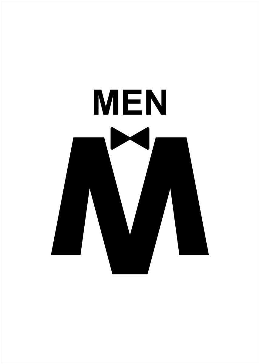 'symbol for men' Poster, picture, metal print, paint by Izmo Scribbles ...