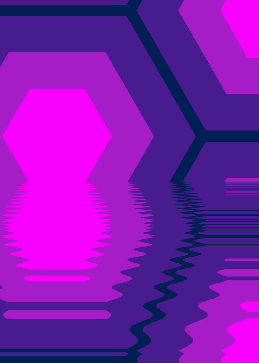 'Modern Chill 03' Poster, picture, metal print, paint by 8bit Prints ...