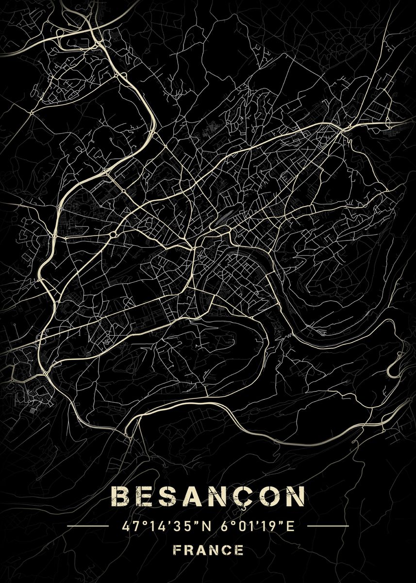 'Besancon' Poster by Jerhus | Displate