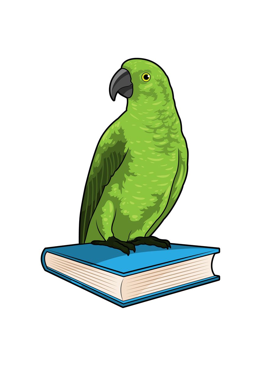 'Parrot Book' Poster, picture, metal print, paint by Markus Schnabel ...