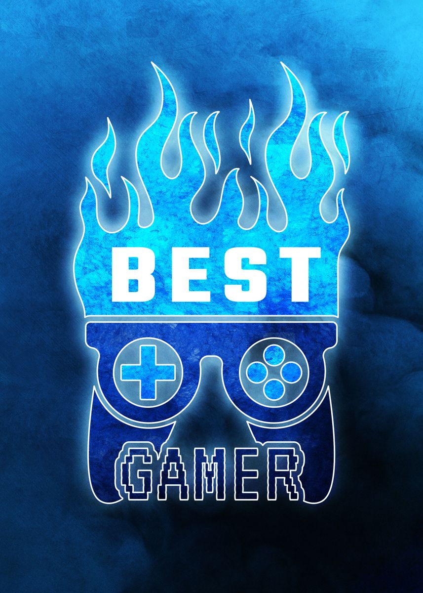 'Gaming gamer' Poster, picture, metal print, paint by RonnieArts | Displate