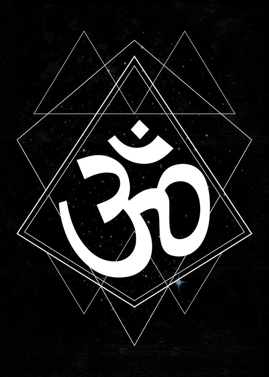 'Om Sign Sacred Geometry' Poster by BestPrints | Displate