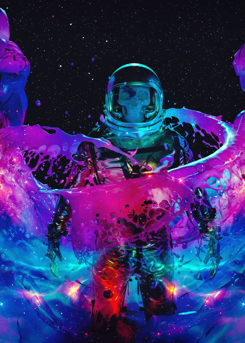 'Color of dreams ' Poster, picture, metal print, paint by Marischa ...