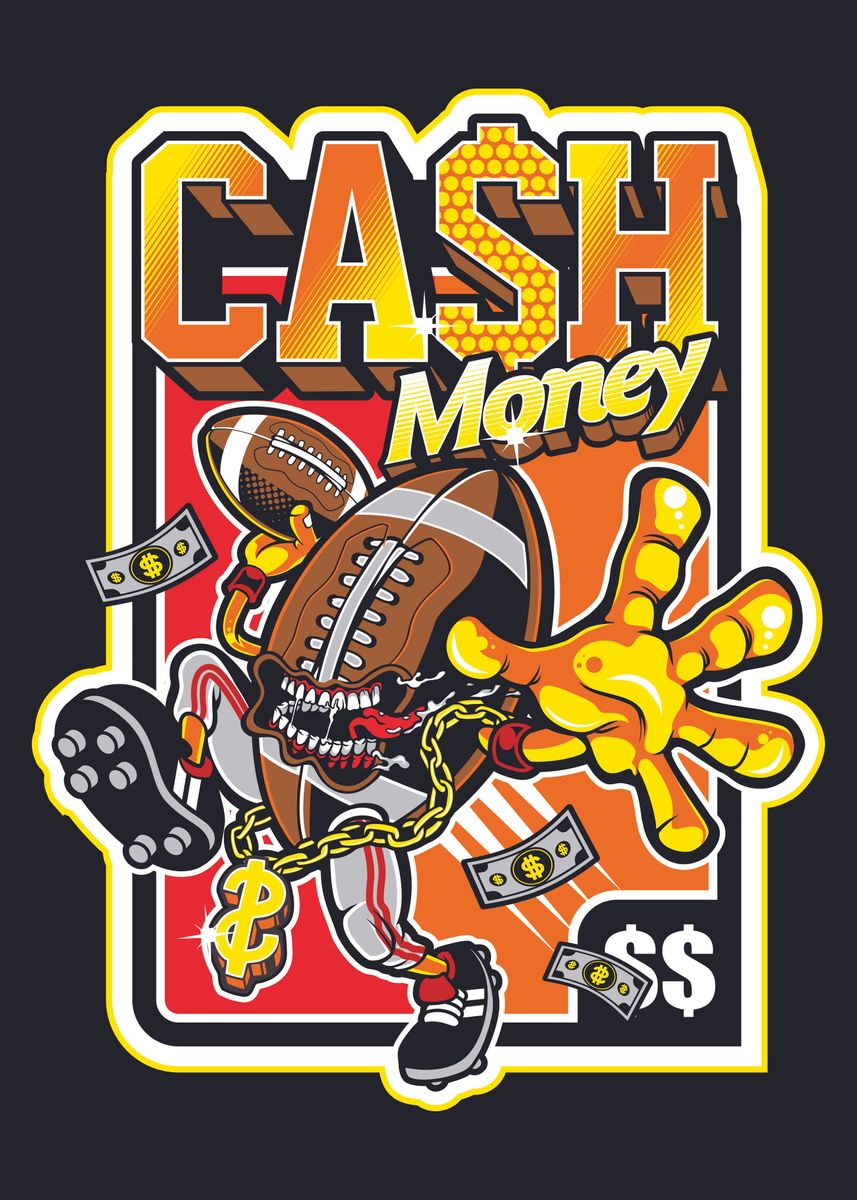 'Cash Money' Poster, picture, metal print, paint by Hanabi Studio ...
