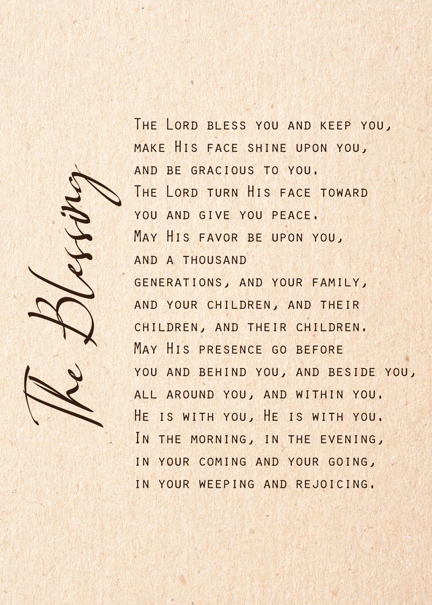 'The Blessing' Poster, picture, metal print, paint by Haus and Hues ...