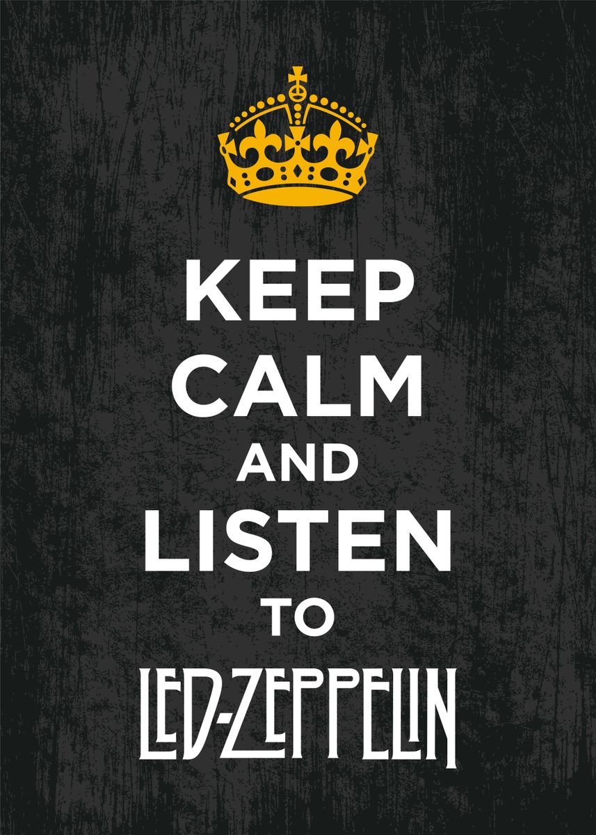 'keep calm music poster' Poster, picture, metal print, paint by ...