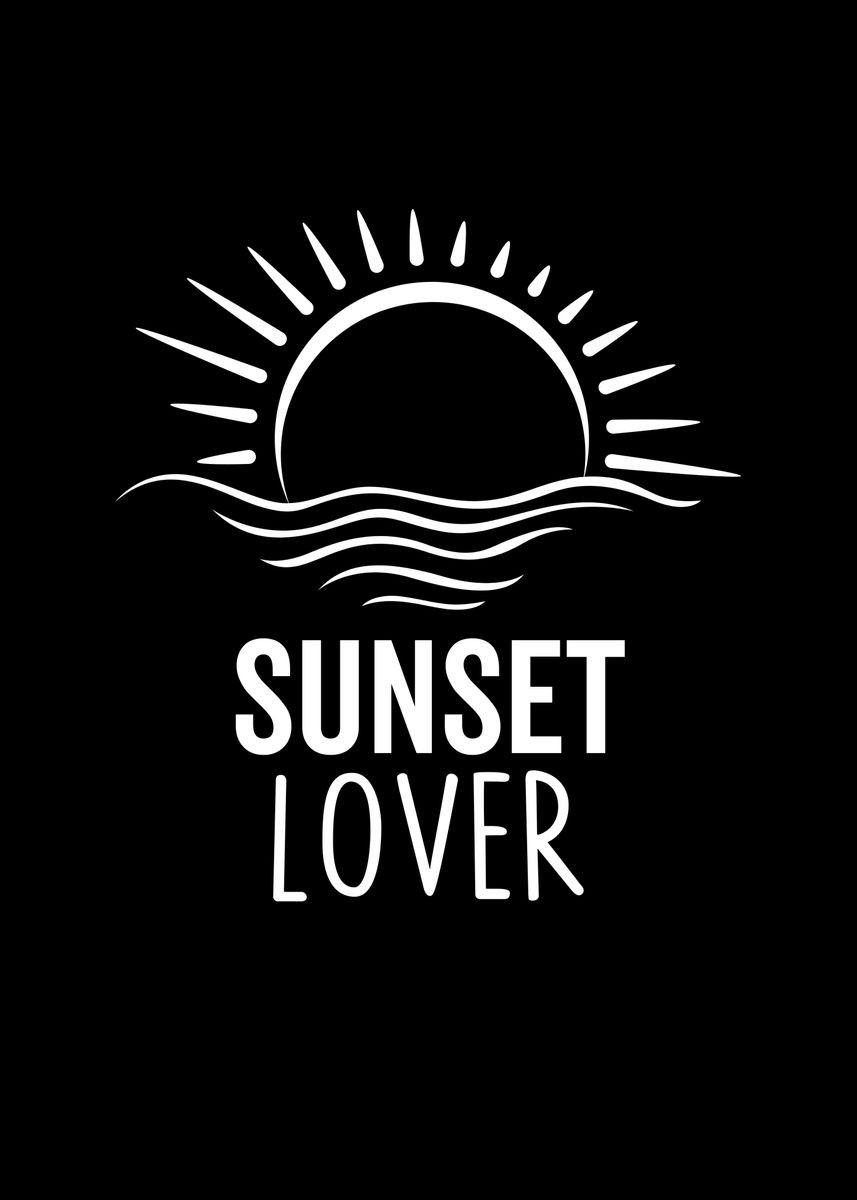 'Sunset Lover' Poster by TheLoneAlchemist | Displate
